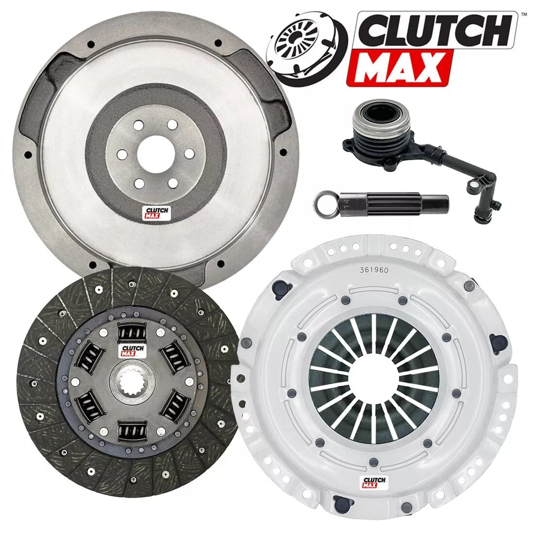 CLUTCHMAX STAGE 2 CLUTCH KIT & FLYWHEEL BUNDLE SET WITH SLAVE CYLINDER ...