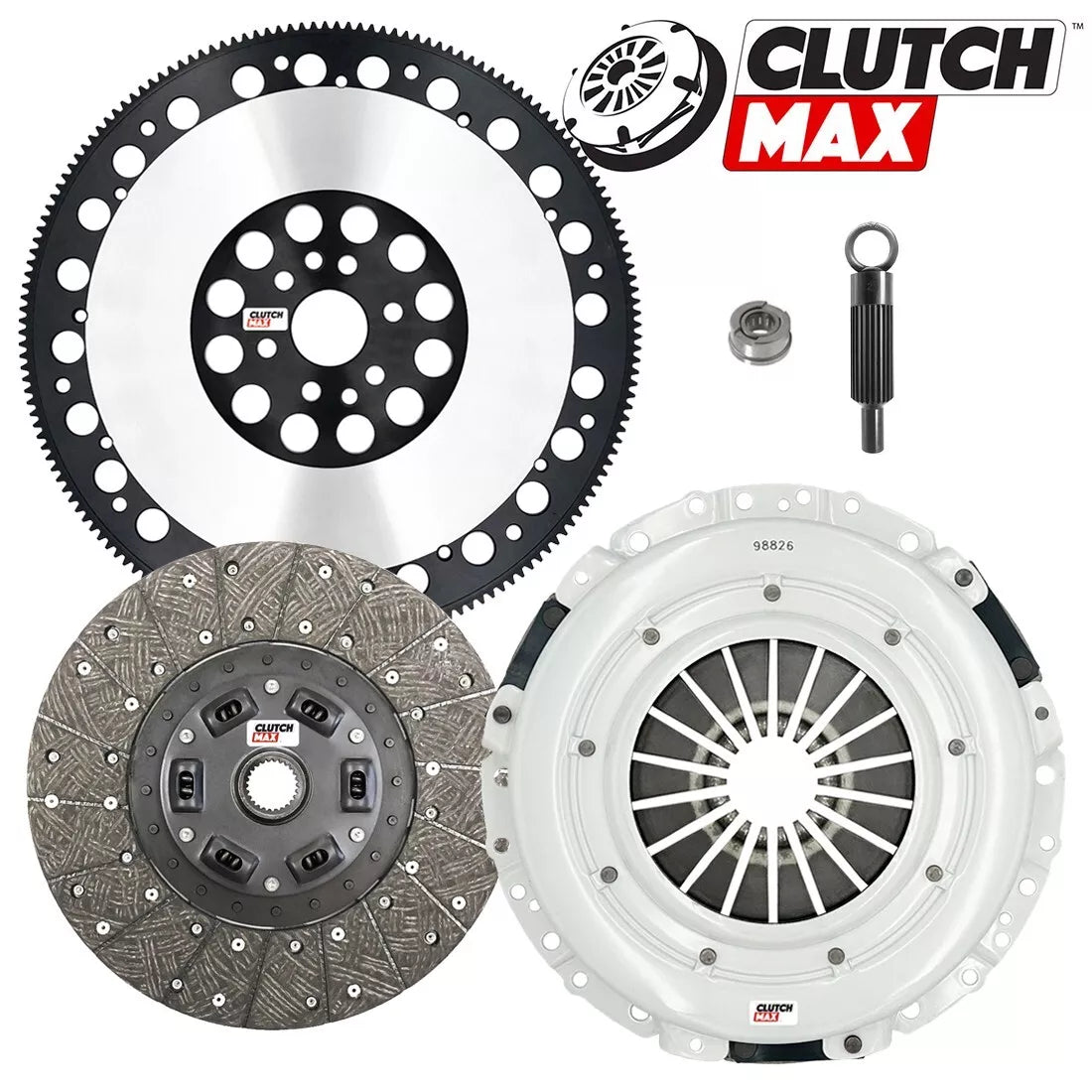 CLUTCHMAX STAGE 1 CLUTCH KIT & PERFORMANCE CHROMOLY FLYWHEEL BUNDLE SE ...